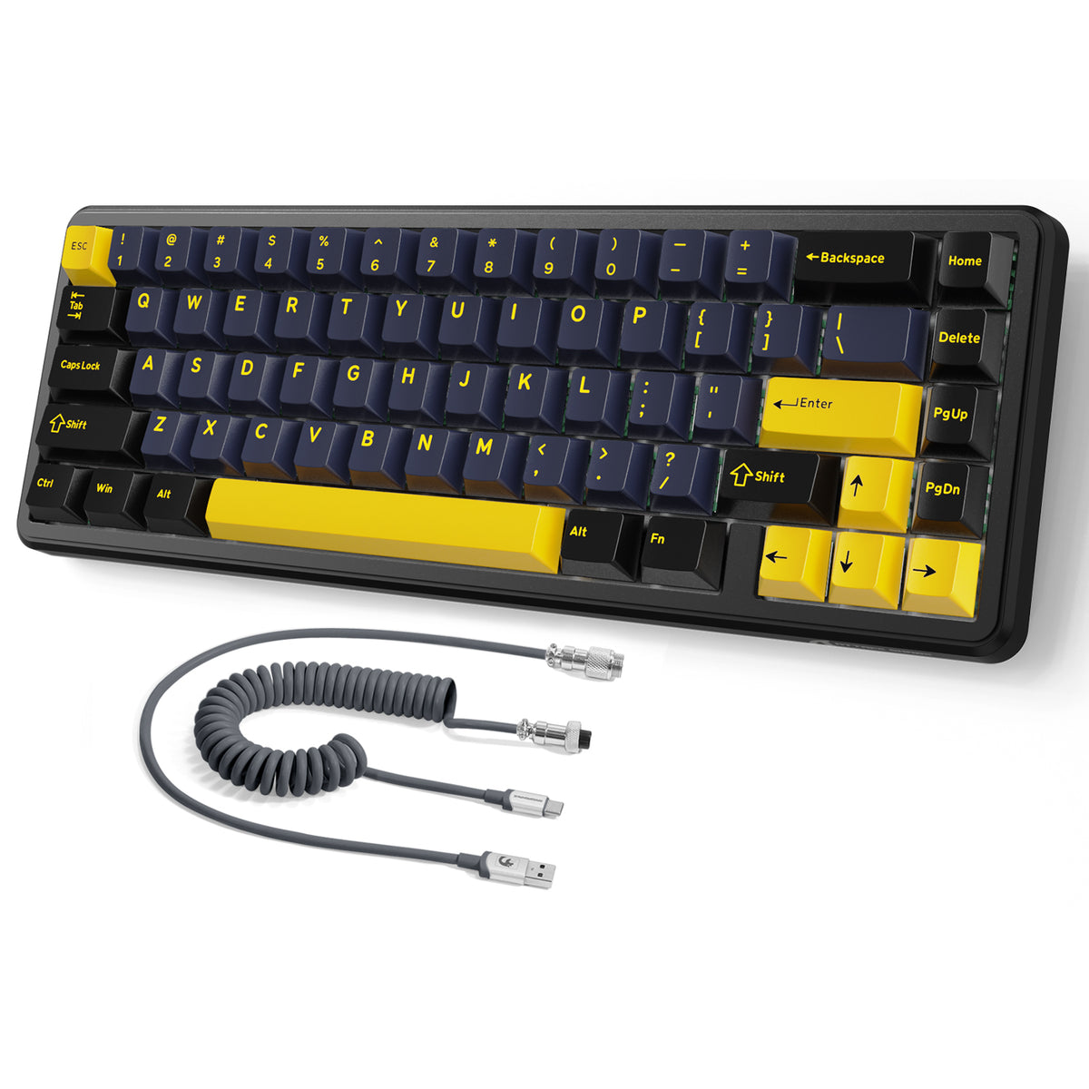 X65 HE Bundle: Magnetic Keyboard with 8KHz Coiled Cable