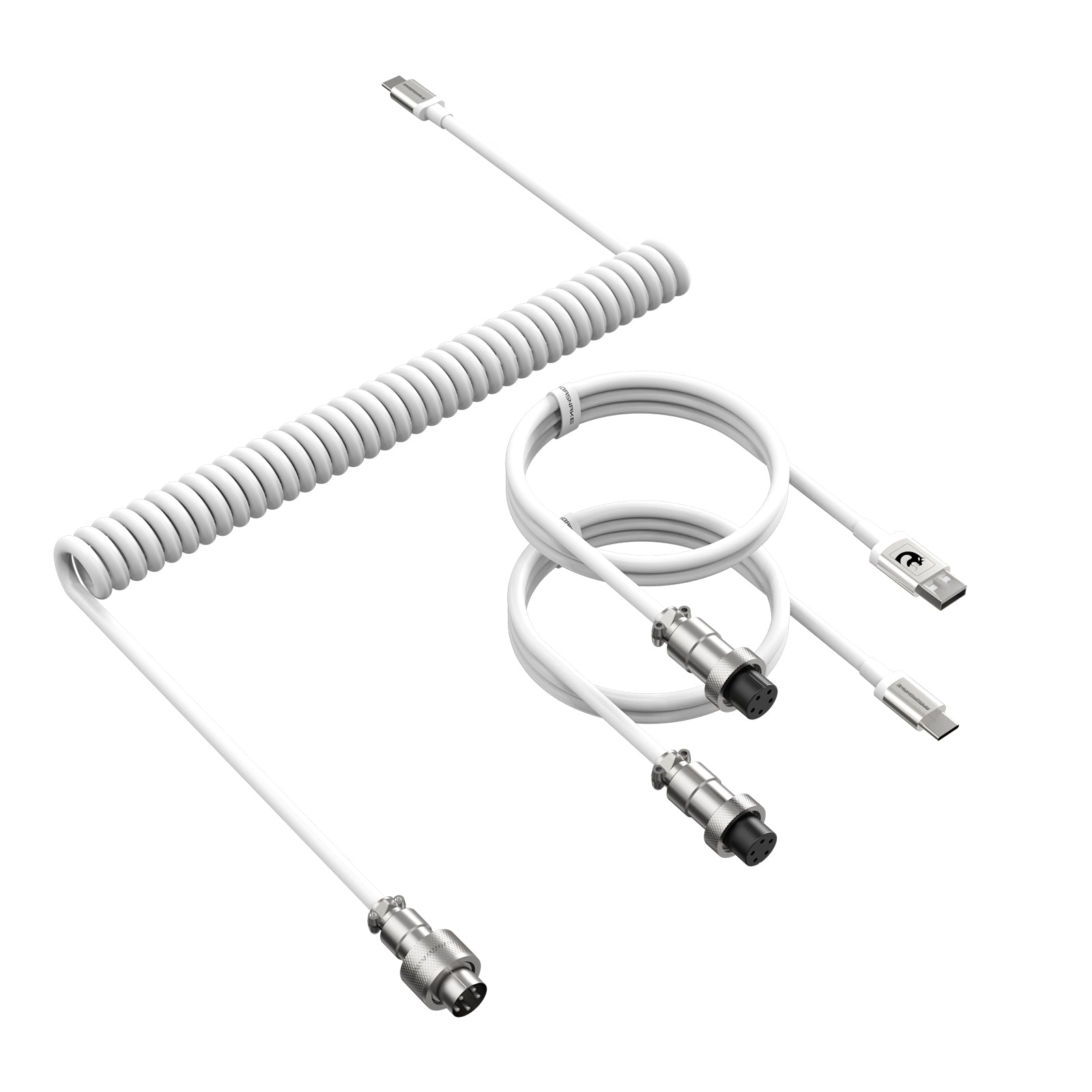 2-in-1 Coiled USB-C Cable for Versatile Connectivity | ATTACK SHARK